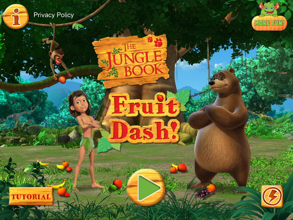 The Jungle Book: Fruit Dash! screenshots - MobyGames