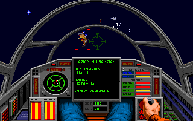 Screenshot of Wing Commander II: Vengeance of the Kilrathi (DOS, 1991 ...