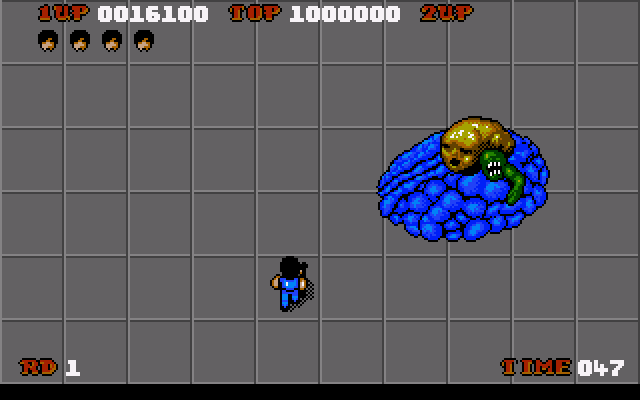Screenshot of Alien Syndrome (Amiga, 1986) - MobyGames