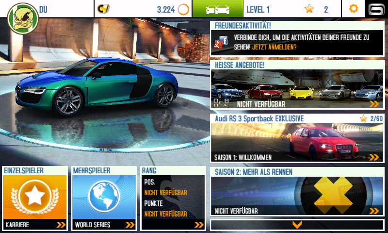 Screenshot of Asphalt 8: Airborne (Android, 2013) - MobyGames