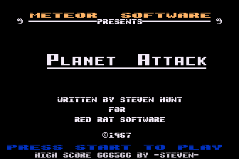Planet Attack (1987) - MobyGames