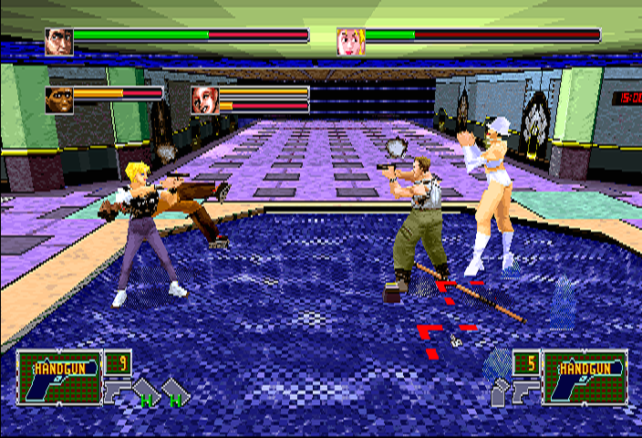 Screenshot of Die Hard Arcade (Arcade, 1996) - MobyGames