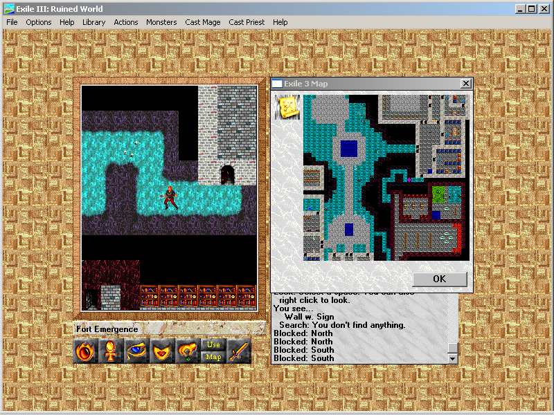Screenshot of Exile III: Ruined World (Windows 3.x, 1996) - MobyGames