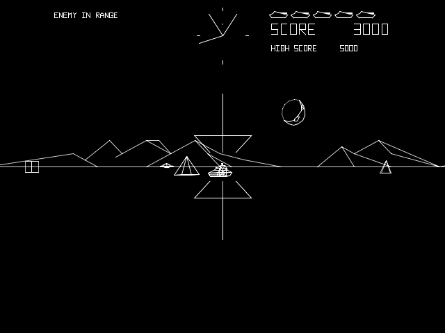 Screenshot of Battlezone (Arcade, 1980) - MobyGames
