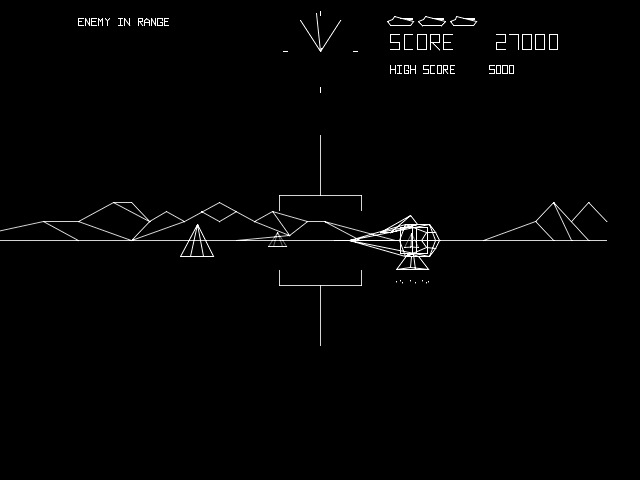 Screenshot of Battlezone (Arcade, 1980) - MobyGames