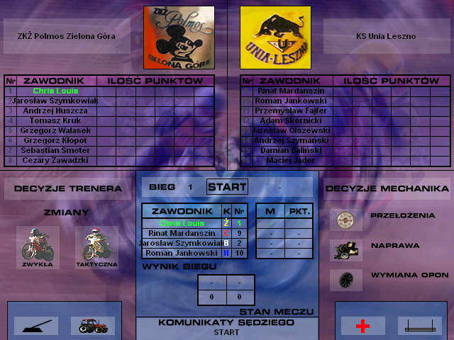 Screenshot of Speedway Manager 98 (Windows, 1998) - MobyGames