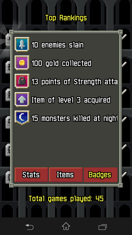 Screenshot of Pixel Dungeon (Android, 2012) - MobyGames