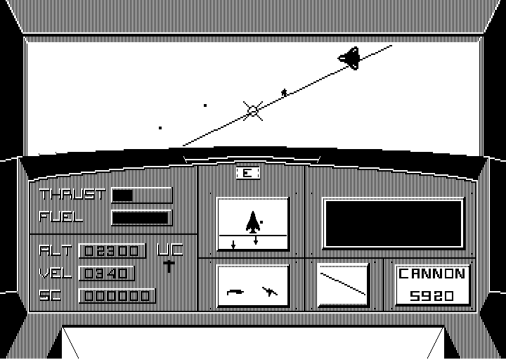 Screenshot of ACE: Air Combat Emulator (Amstrad PCW, 1985) - MobyGames