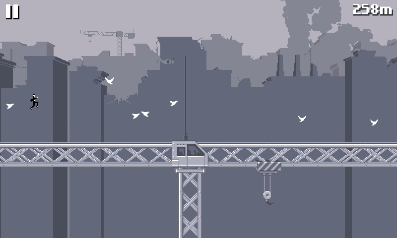 Screenshot of Canabalt (Android, 2009) - MobyGames