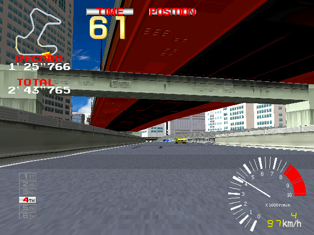 Screenshot of Ridge Racer (Arcade, 1993) - MobyGames