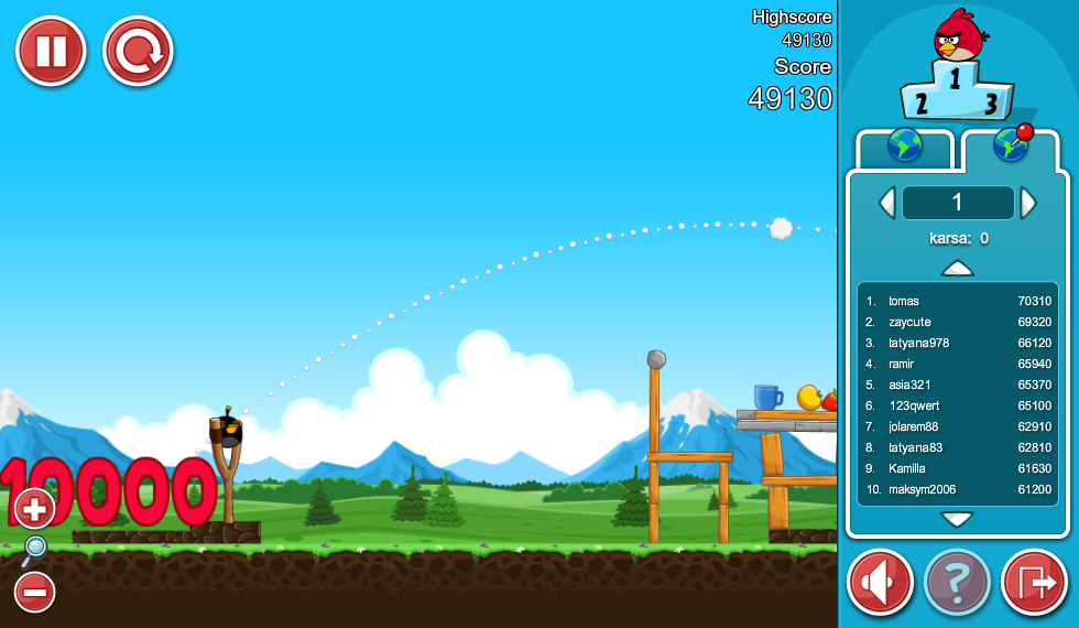 Screenshot of Angry Birds: Breakfast (Browser, 2014) - MobyGames