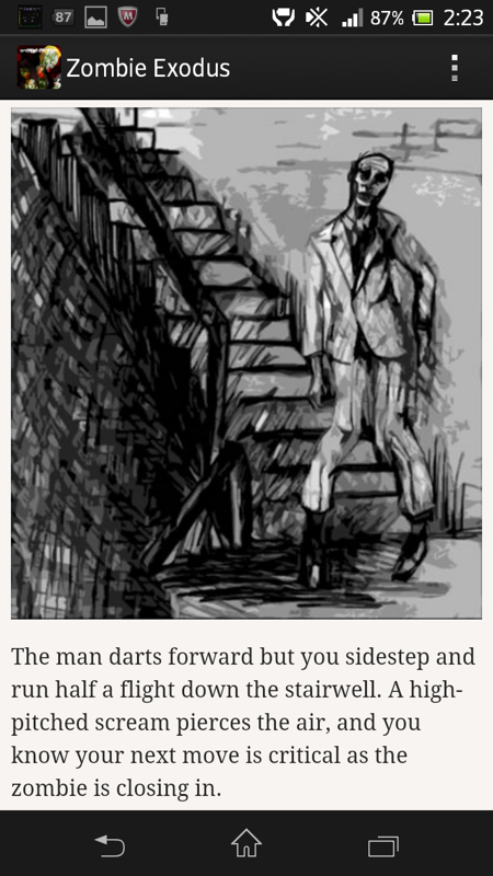 Screenshot of Zombie Exodus (Android, 2011) - MobyGames