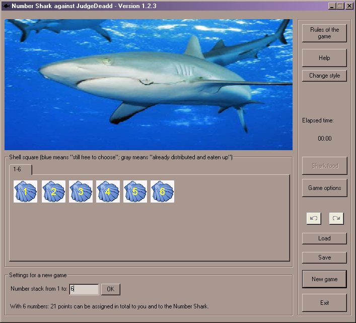 Screenshot of Number Shark (Windows, 2006) - MobyGames