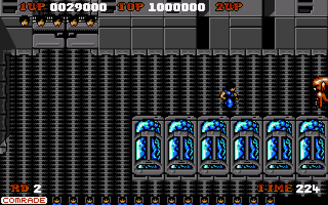Screenshot of Alien Syndrome (Amiga, 1986) - MobyGames