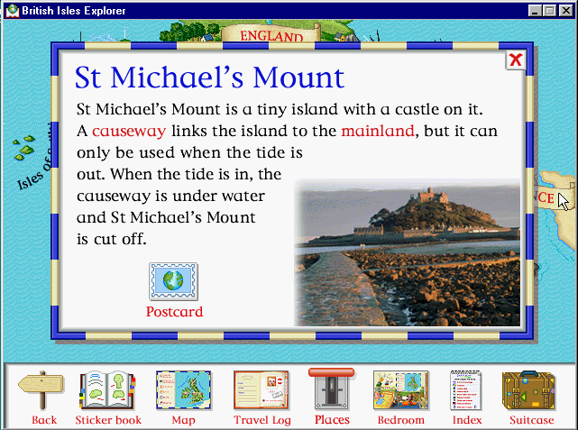 Screenshot of My First Amazing British Isles Explorer (Windows, 1999 ...