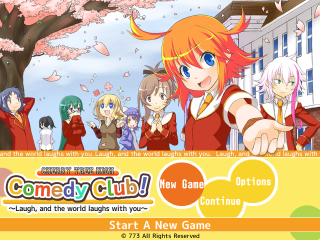 Screenshot of Cherry Tree High: Comedy Club! (Windows, 2012) - MobyGames