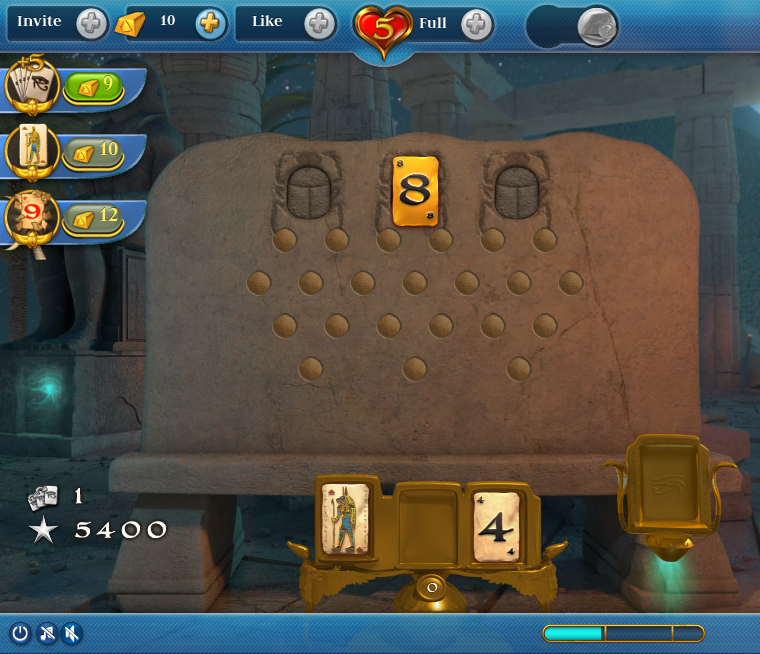 Screenshot of Pyramid Solitaire Saga (Browser, 2012) - MobyGames