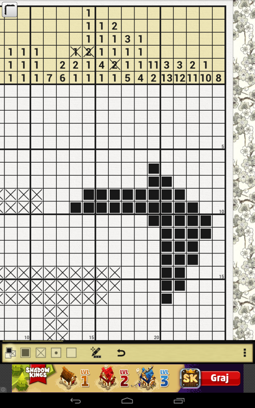 Screenshot of Nonograms Katana (Android, 2014) - MobyGames