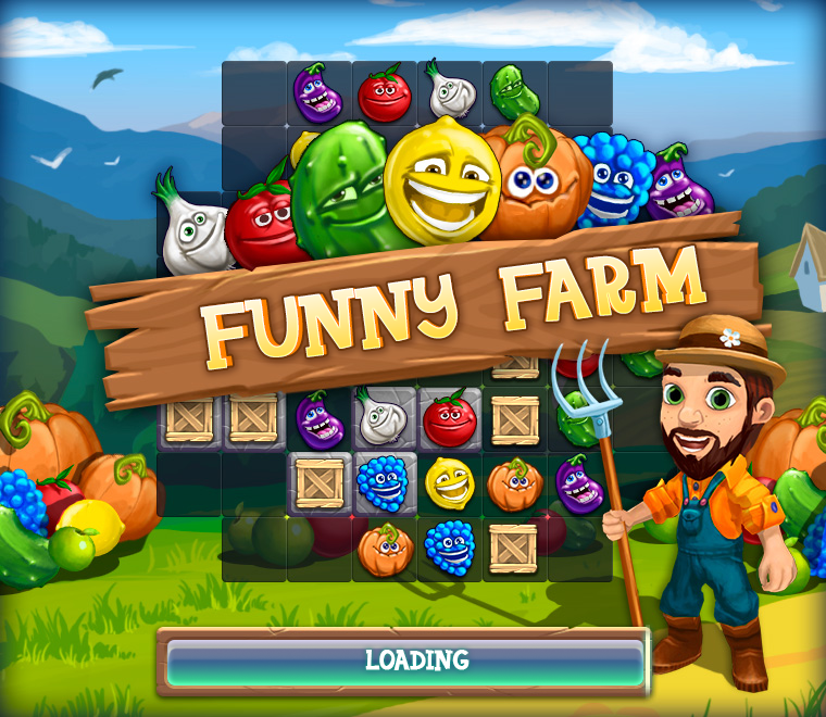 Screenshot of Funny Farm (Browser, 2014) - MobyGames