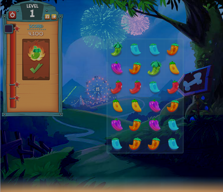 Screenshot of Pepper Panic Saga (Browser, 2013) - MobyGames