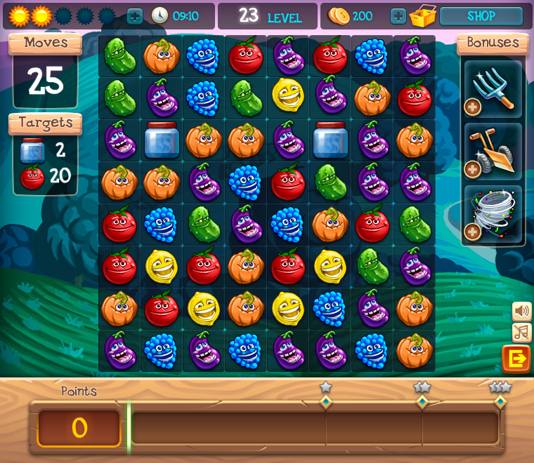 Screenshot of Funny Farm (Browser, 2014) - MobyGames