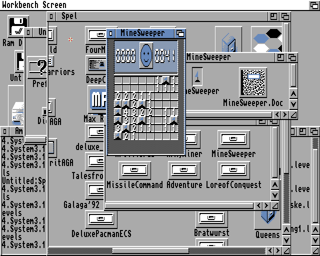 Screenshot of MineSweeper (Amiga, 1992) - MobyGames