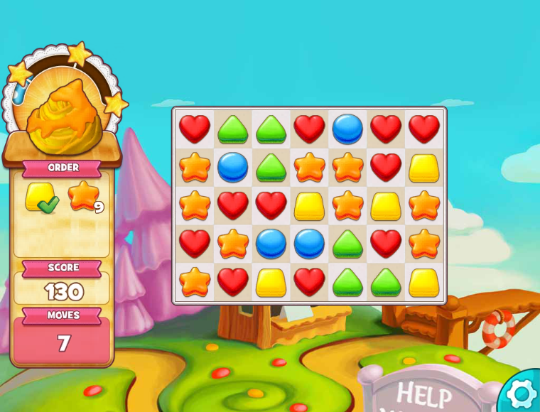Screenshot of Cookie Jam (Browser, 2014) - MobyGames