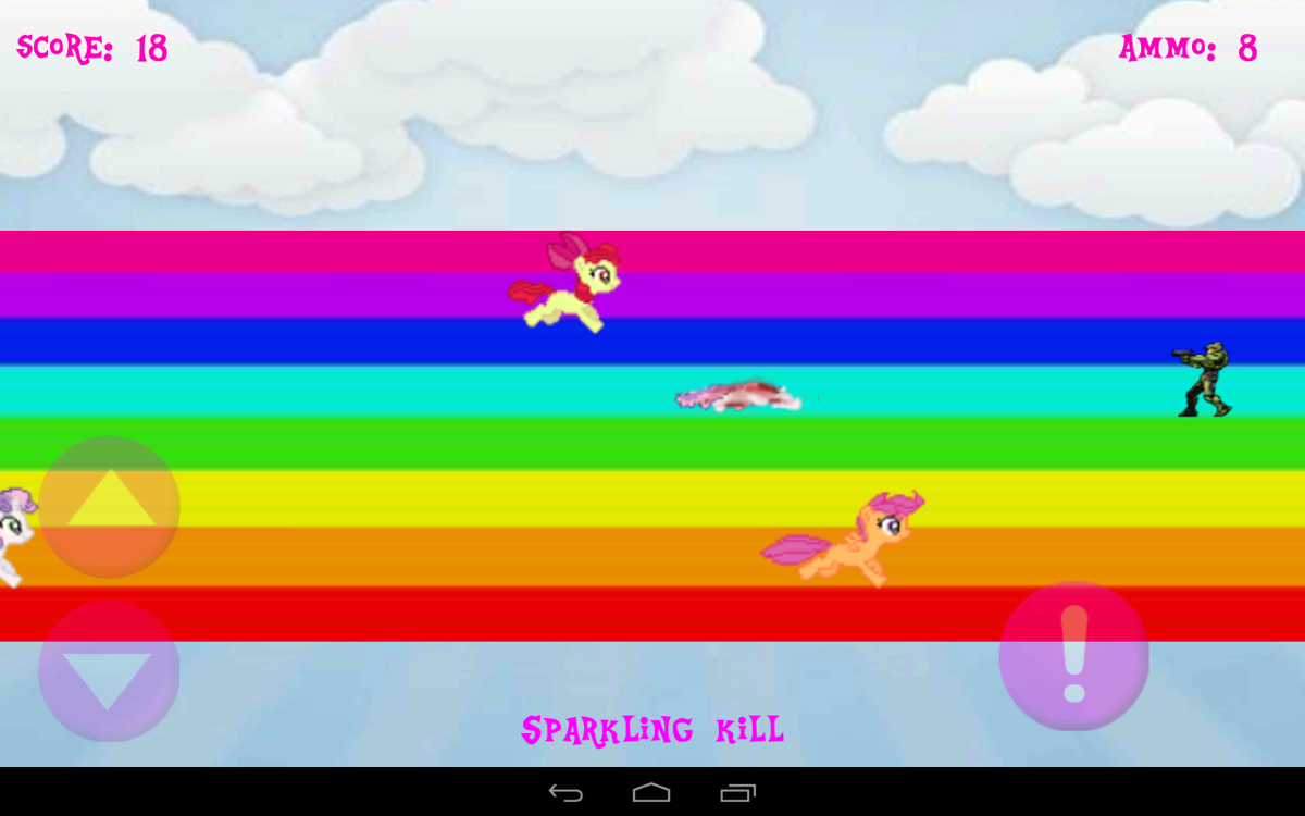 Screenshot of Pony Killer (Android, 2014) - MobyGames