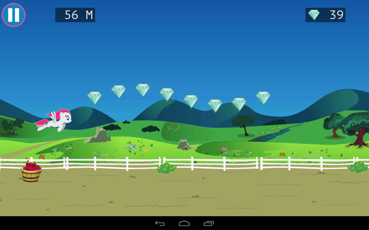 Screenshot of Little Pony Pegasus: Magic Journey (Android, 2014) - MobyGames