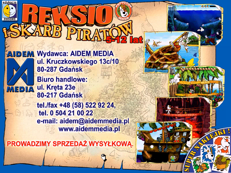 Screenshot of Reksio i Skarb Piratów (Windows, 2002) - MobyGames