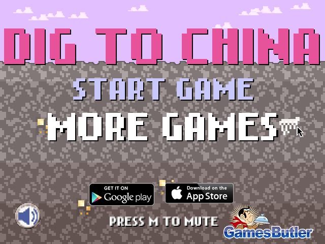 Screenshot of Dig to China (Browser, 2014) - MobyGames