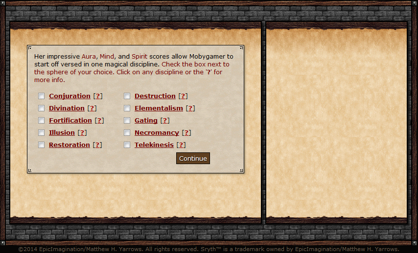 Screenshot of Sryth (Browser, 2003) - MobyGames
