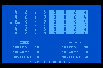 Screenshot of Battlefield (Atari 8-bit, 1981) - MobyGames