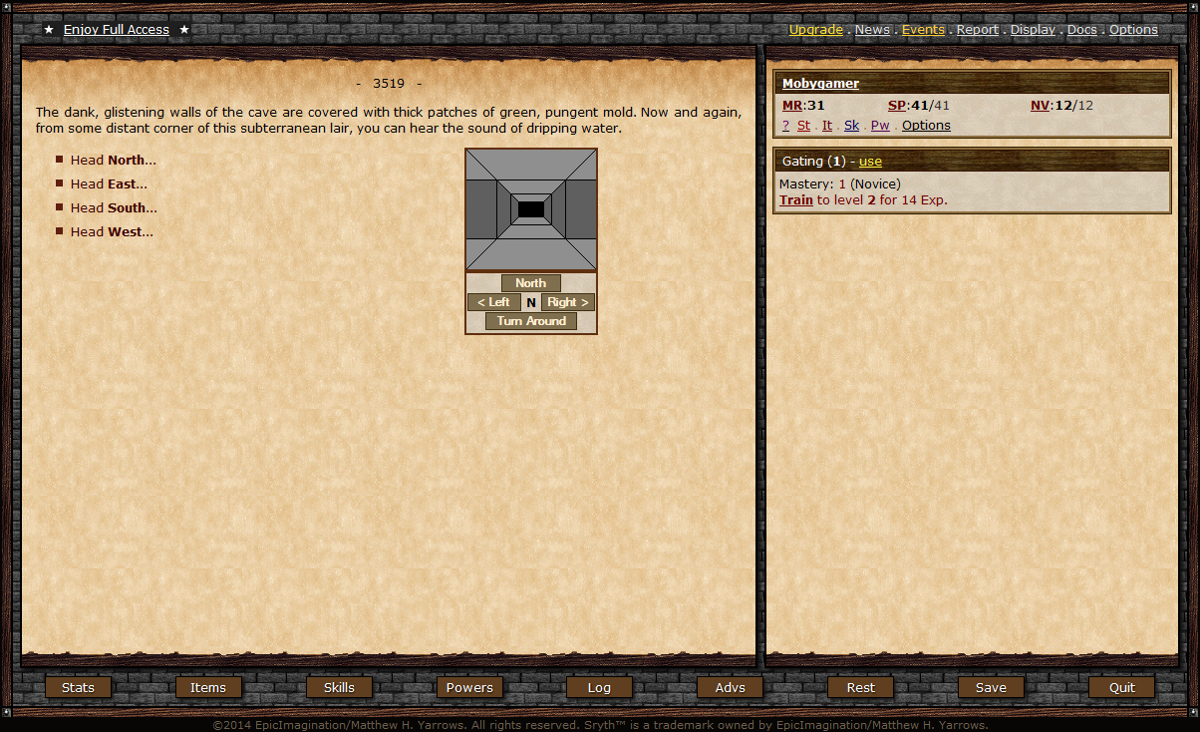 Screenshot of Sryth (Browser, 2003) - MobyGames