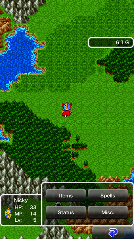 Screenshot of Dragon Quest (iPhone, 2004) - MobyGames
