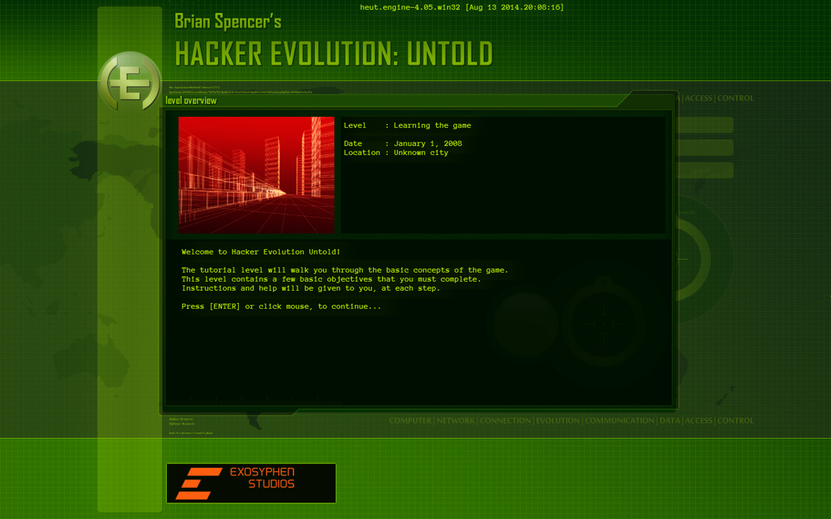Screenshot of Hacker Evolution: Untold (Windows, 2008) - MobyGames