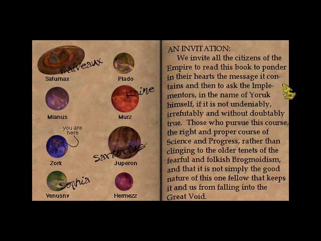 Screenshot of Zork Nemesis: The Forbidden Lands (DOS, 1996) - MobyGames