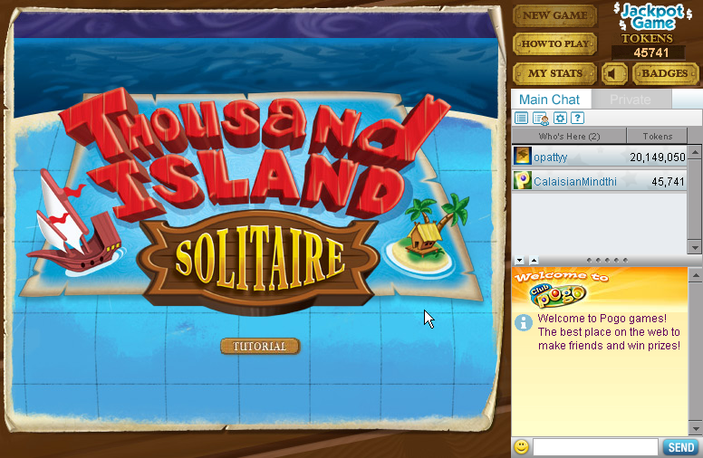 Screenshot of Thousand Island Solitaire (Browser, 2007) - MobyGames