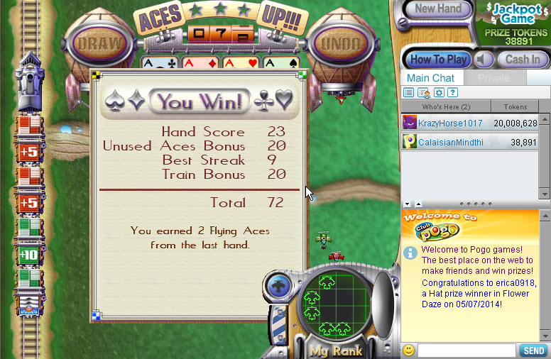 Screenshot of Aces Up! (Browser, 2004) - MobyGames