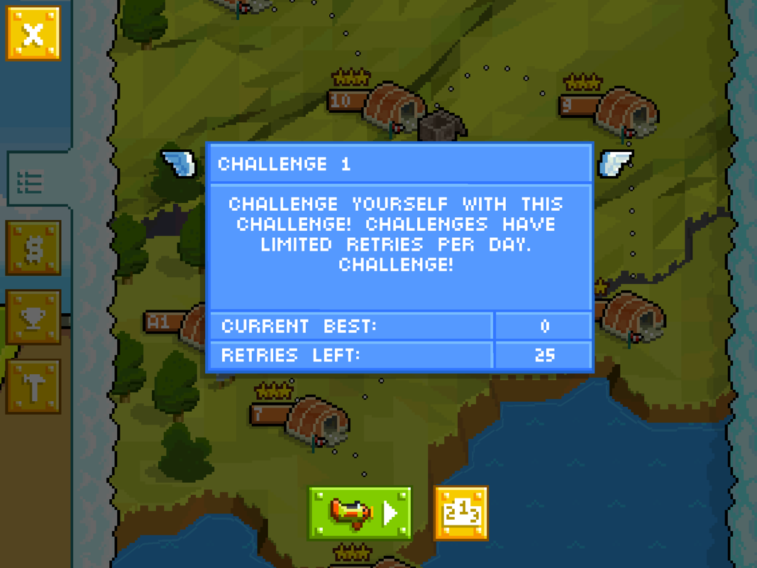 Screenshot of RETRY (iPad, 2014) - MobyGames