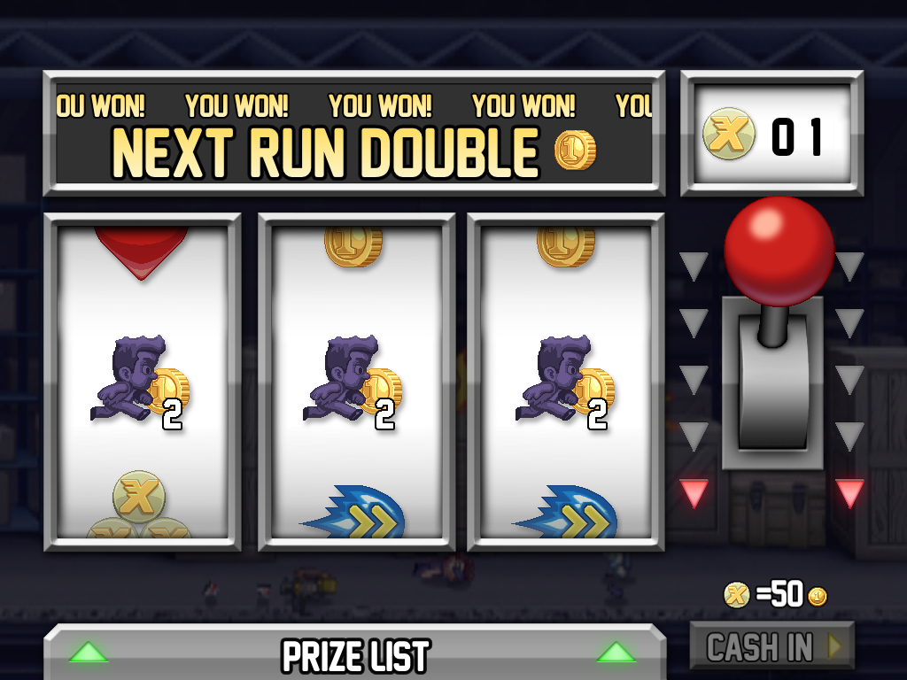 Screenshot of Jetpack Joyride (iPad, 2011) - MobyGames