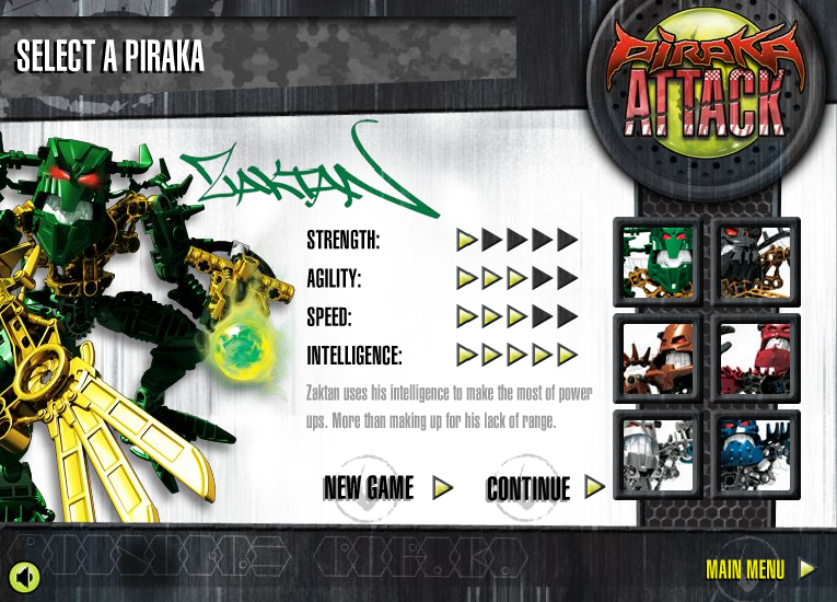 Screenshot of Piraka Attack (Browser, 2006) - MobyGames