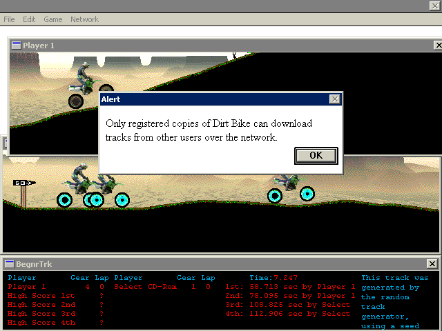 Screenshot of Dirt Bike (Windows, 1998) - MobyGames