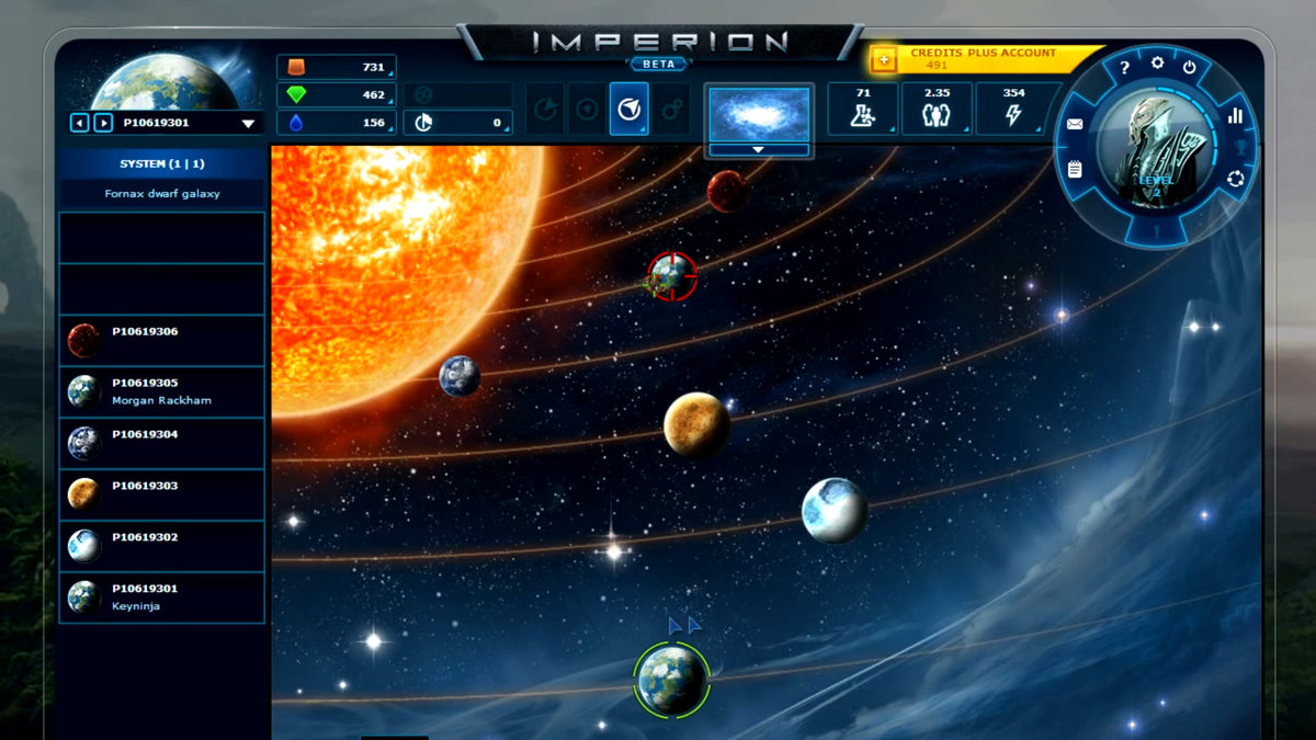 Screenshot of Imperion (Browser, 2012) - MobyGames