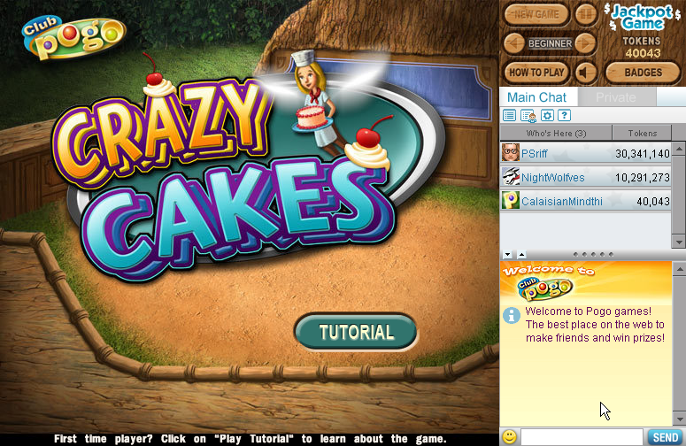 Screenshot of Crazy Cakes (Browser, 2008) - MobyGames