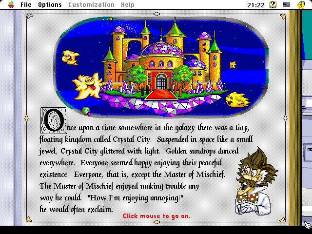 Screenshot of Treasure Galaxy! (Macintosh, 1994) - MobyGames