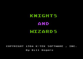 Knights & Wizards (1984) - MobyGames