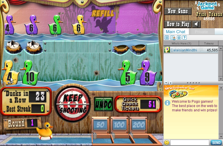 Screenshot of Quick Quack (Browser, 2005) - MobyGames