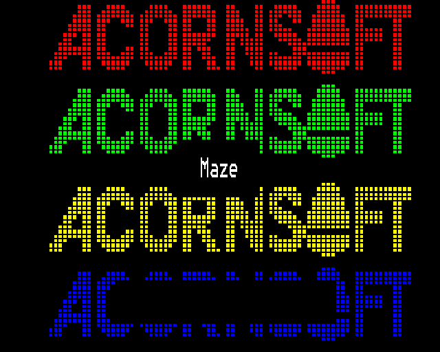 Maze (1984) - MobyGames