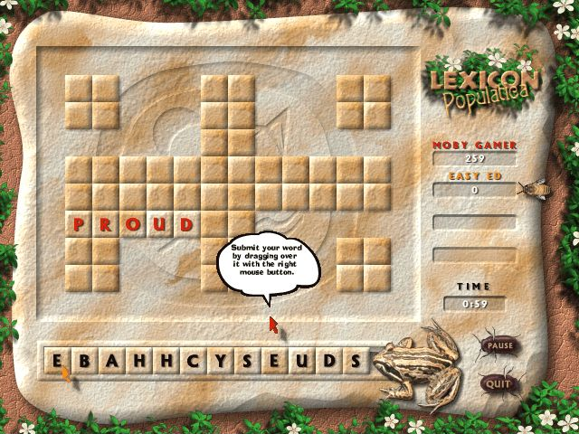 Screenshot of Lexicon Word Challenge (Windows, 1998) - MobyGames